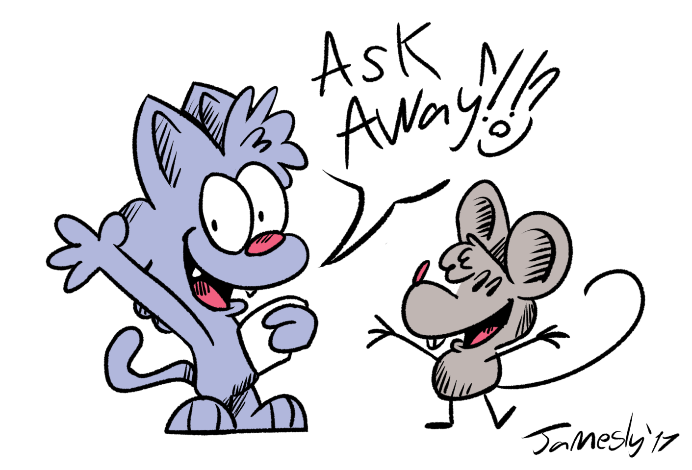 Ask A Cat fan-art by JJLG (Streak 0) - Streak Club